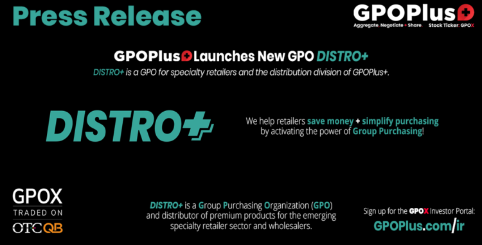 GPOPlus+ Launches New GPO DISTRO+ | GPO Plus, Inc.
